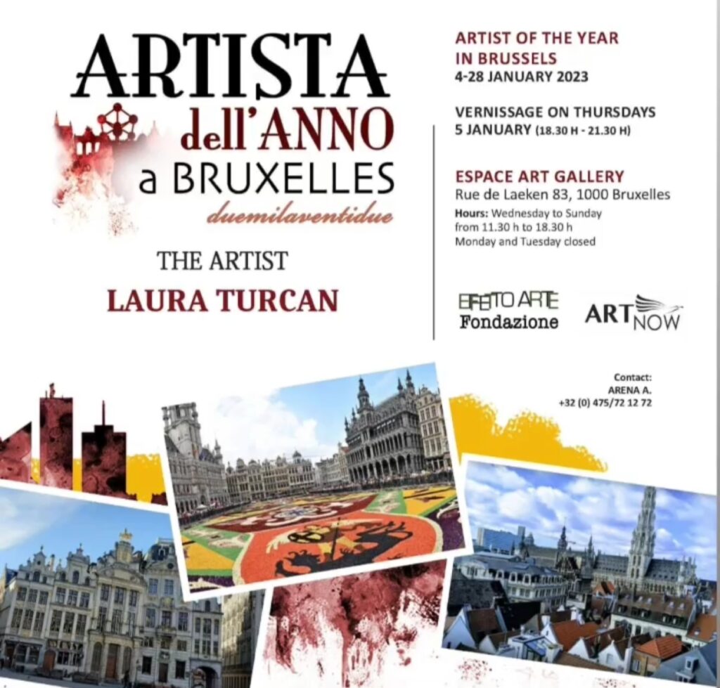 Laura Turcan espone ad “Artista dell’anno” a Bruxelles | L'Arte di ...